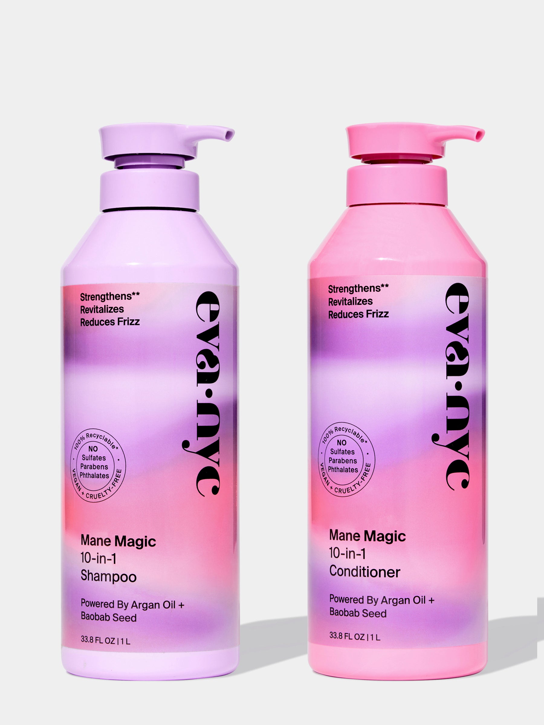 Mane Magic 10-in-1 Liter Duo Set | Strengthen, Reduce Frizz | Eva NYC