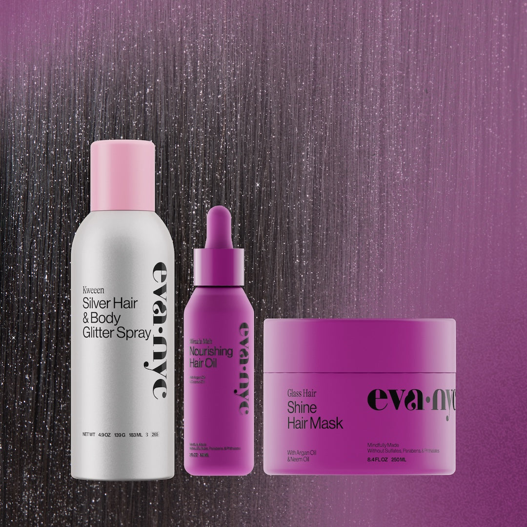 Silver Glitter Hair & Body Spray | Eva NYC